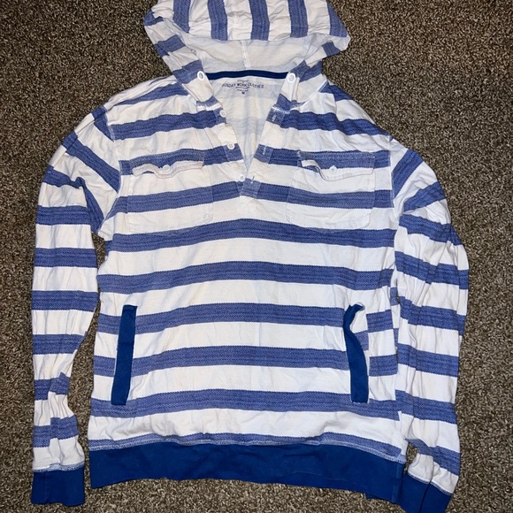 Sunday Work | Shirts | Sunday Work Clothes Vintage Og Blue White Hoodie ...